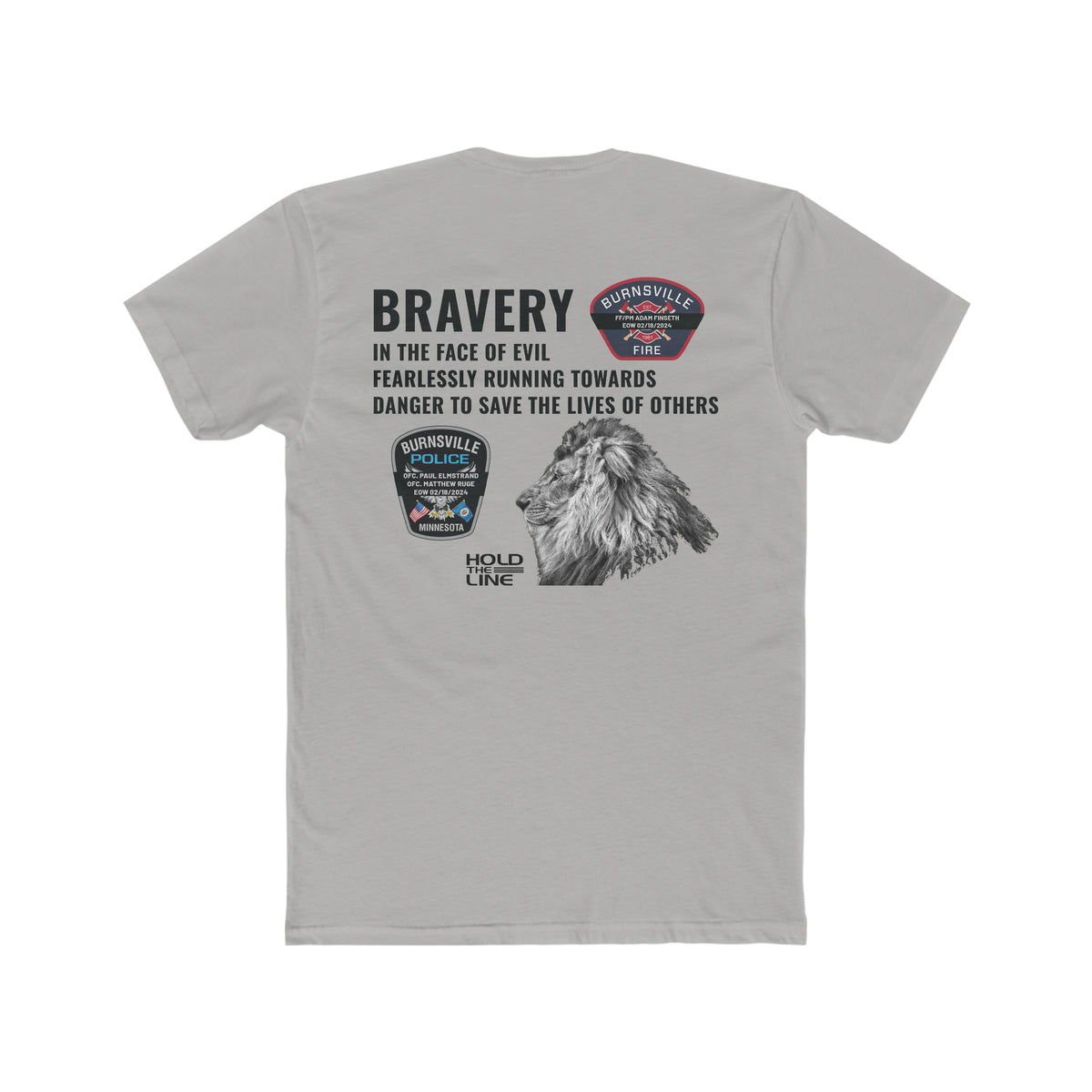Burnsville Police & Fire EOW Memorial Unisex T-Shirt – Hold The Line Shop