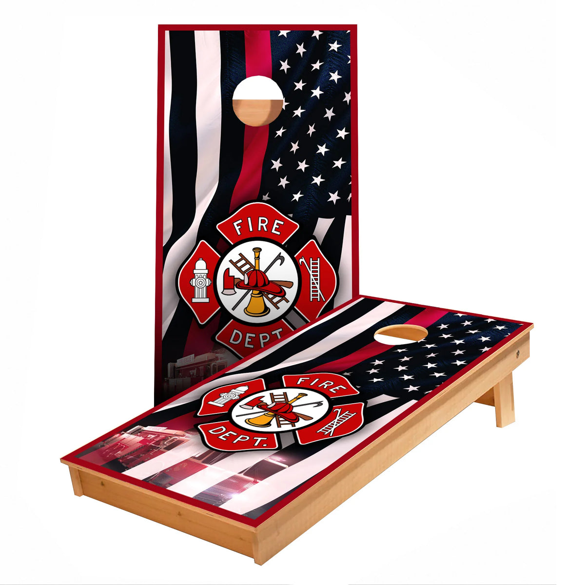 Fire Fighter Cornhole Boards – Hold The Line Shop